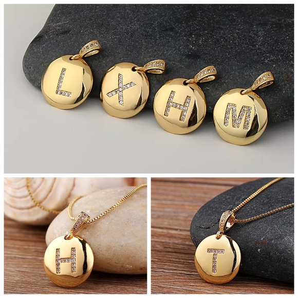 Jewelry | Dainty Crystal Initial Necklace | Poshmark